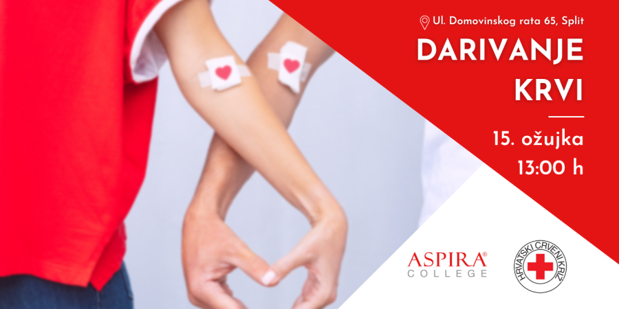 Akcija darivanja krvi na Aspiri! | Veleučilište ASPIRA