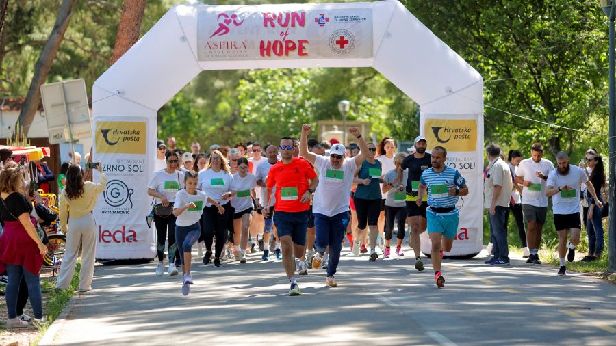 The "Run of Hope" race organized by Aspira's students for Juraj Bonači ...